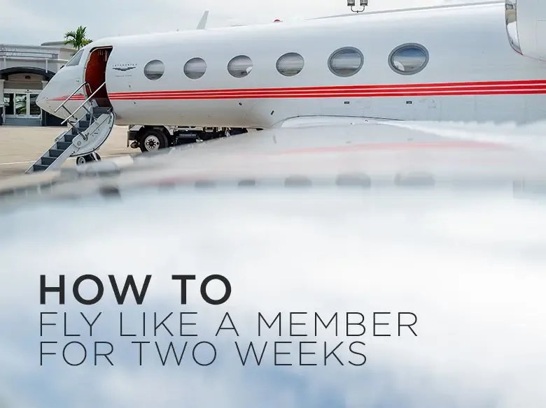 Fly like a member for two weeks